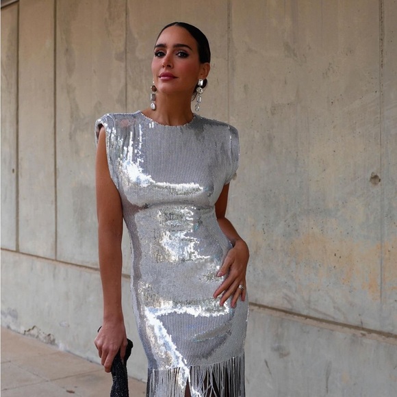 Zara | Dresses | Zara Fringed Sequin Mini Dress | Poshmark